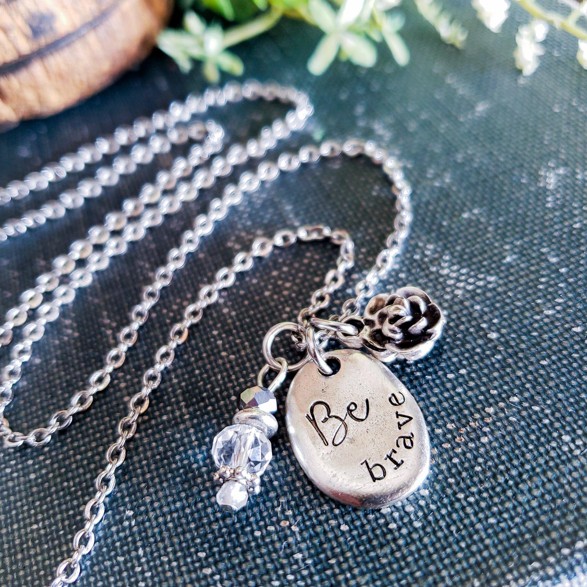 Be Brave | Necklaces | Little Blue Bus Jewelry